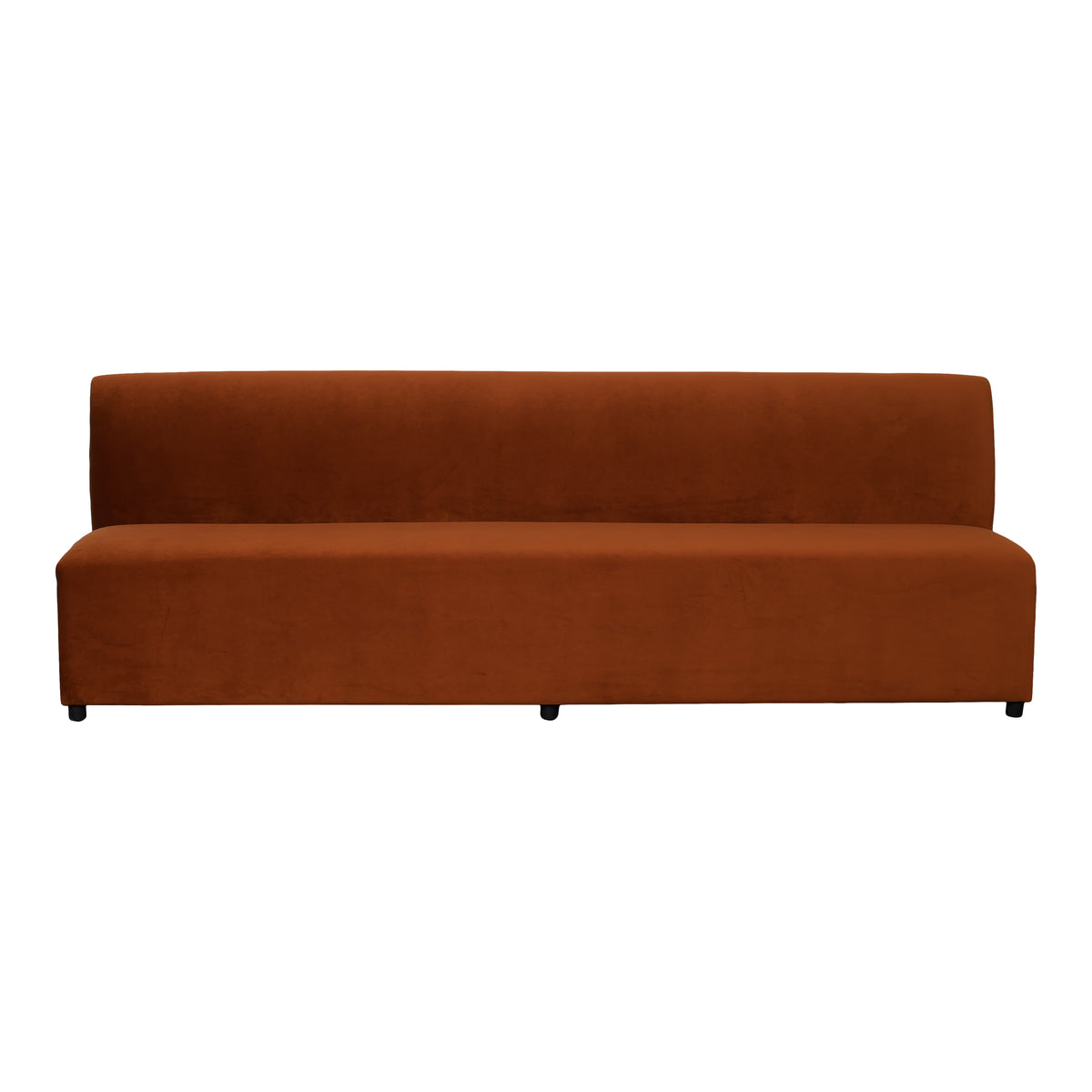 Lucy Rust Banquette Couch – FOUND RENTAL CO